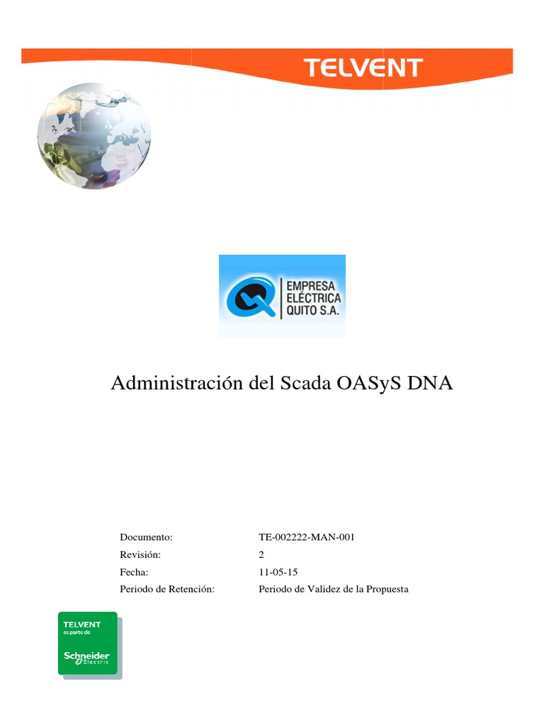 Administración de OASyS DNA SCADA | PDF | Scada | Tabla (base de datos)