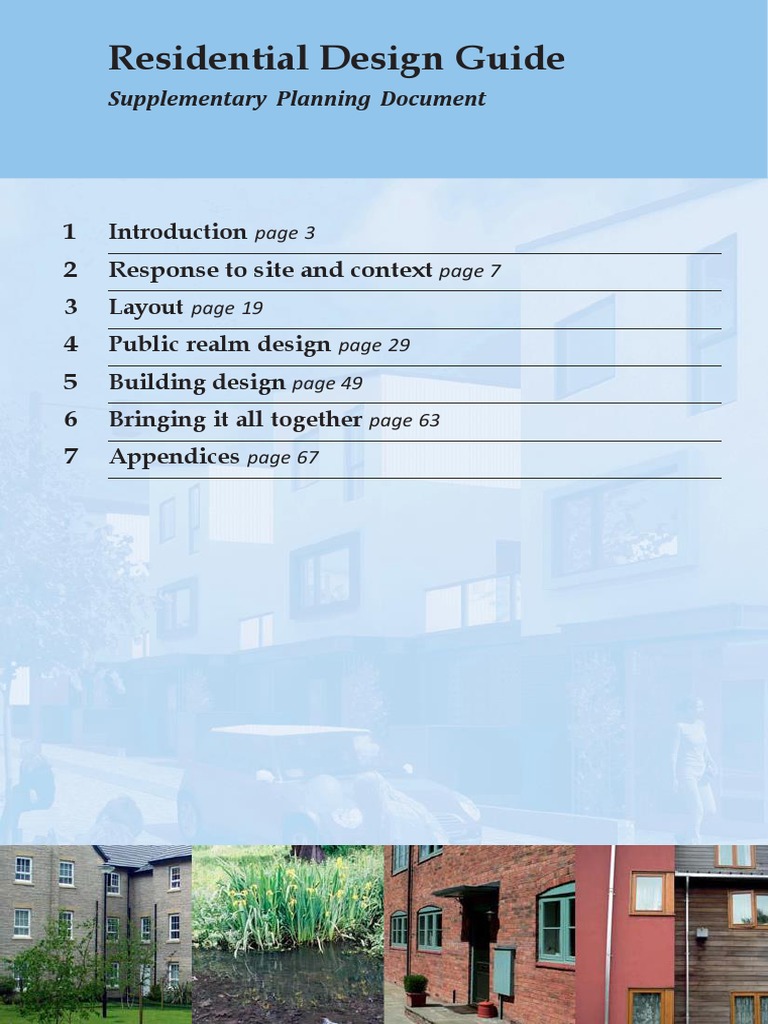 2008 09 12 Residential Design Guide | PDF | Street | Urbanization