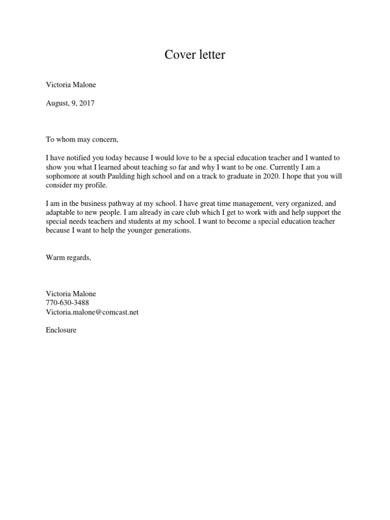 Cover Letter and Resume | PDF