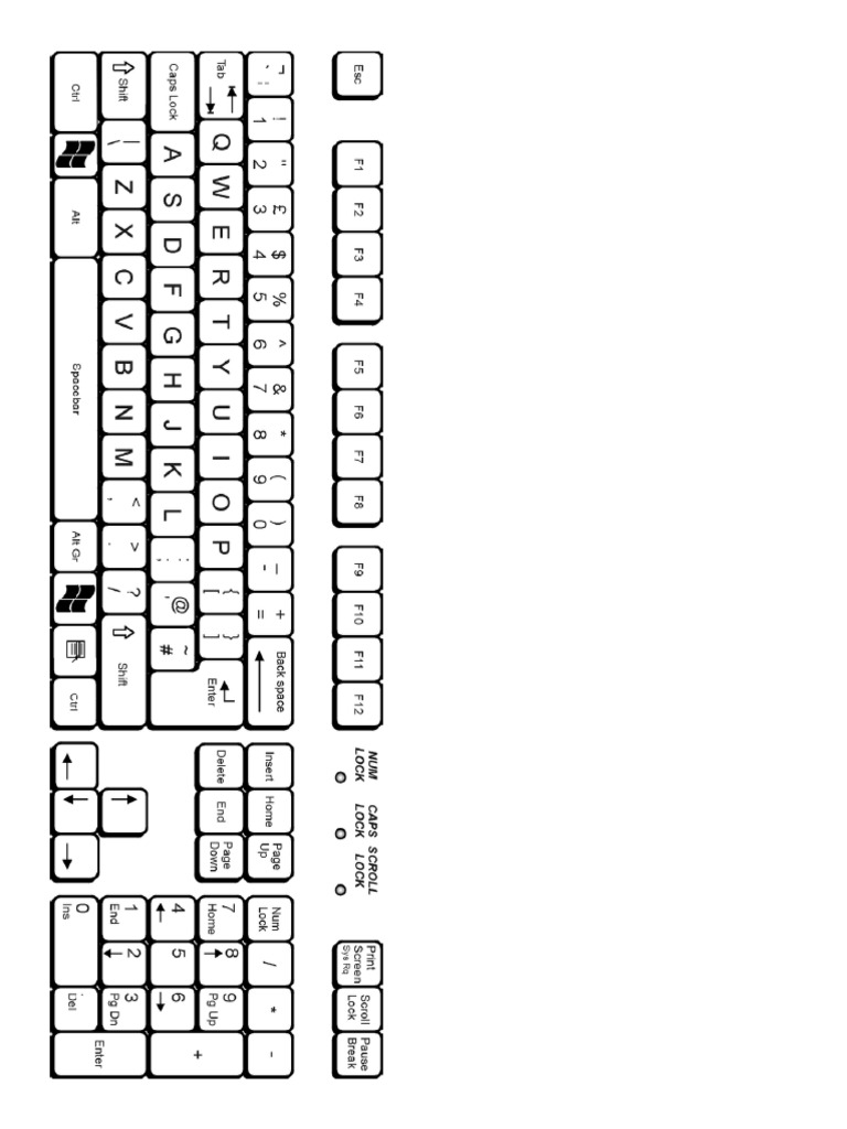 Teclado para Imprimir | PDF