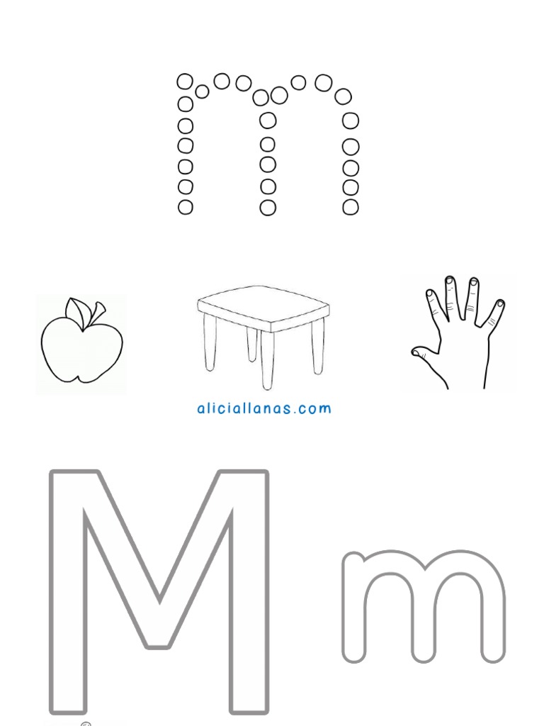 Actividades para Aprender La Letra M | PDF | Hogar, jardinería y ...