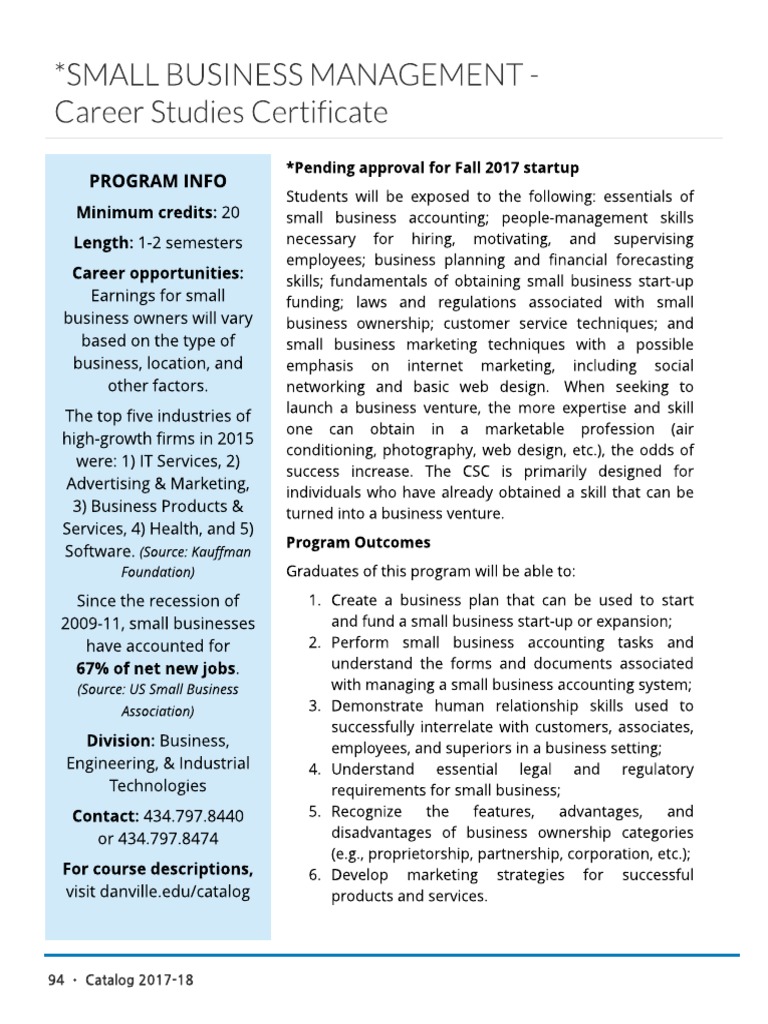 Small Business Management Pdf Small Business Startup Company