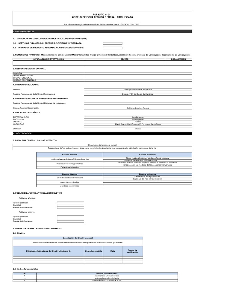 Ficha Tecnica Simplificada (1) | Oferta (economía) | Unidades de medida