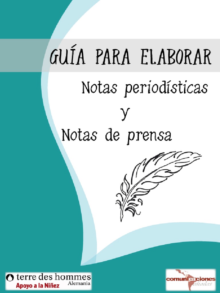 Guia para Elaborar Notas Periodisticas y Notas de Prensa | PDF