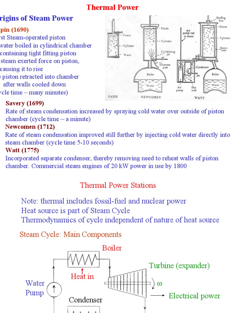 Steam Power and Rankine Cycle Overview | PDF | Steam | Gas Turbine