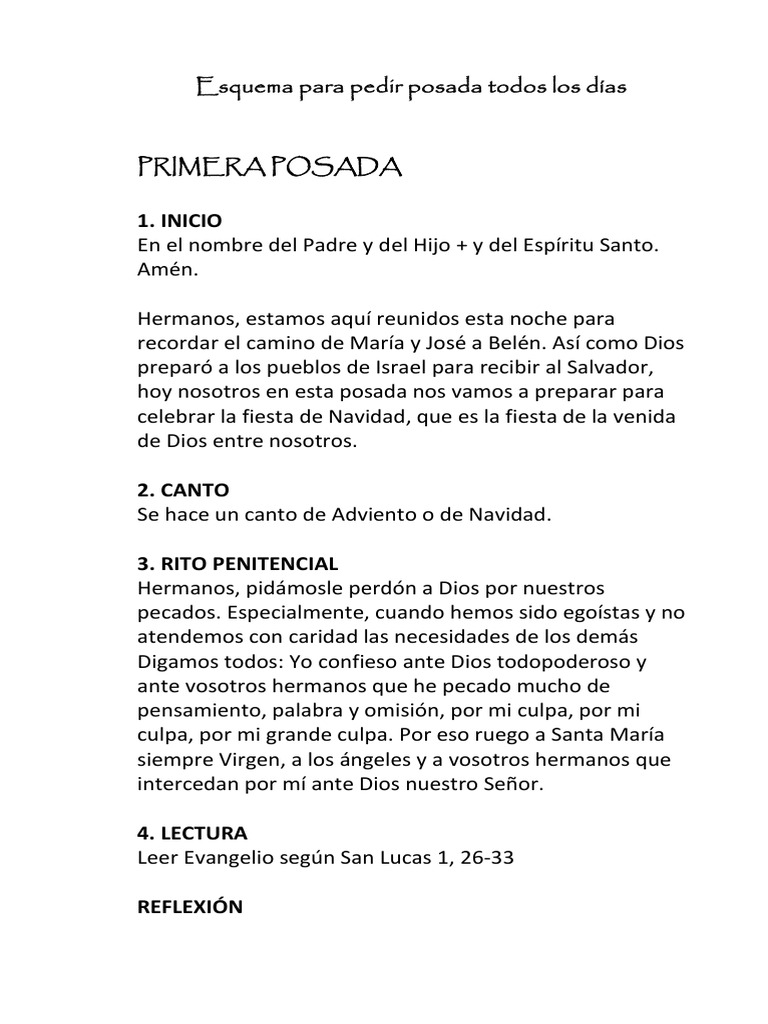 Esquema Posadas | PDF | María, madre de Jesús | Cristo (título)