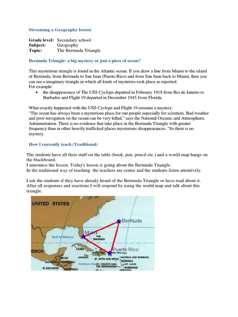 Bermuda Triangle STREAM Lesson | PDF | Teaching And Learning | Teachers