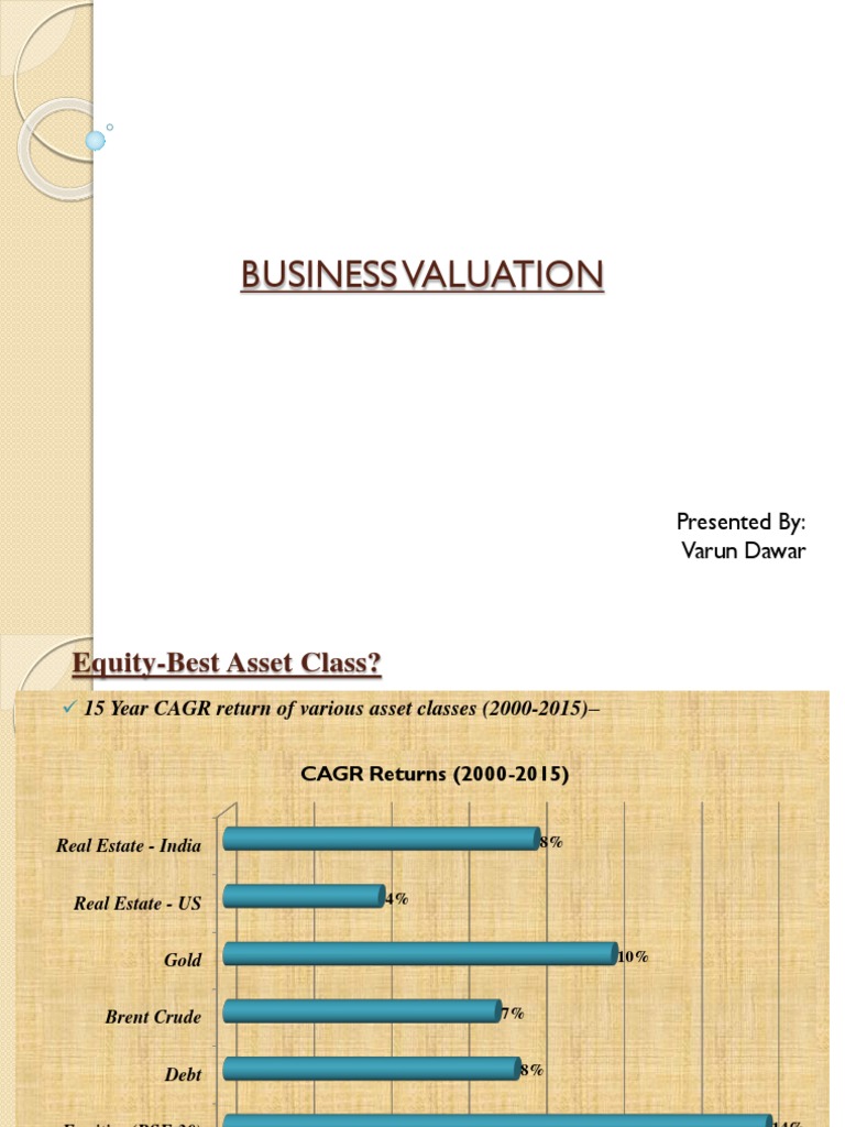 Business Valuation: Presented By: Varun Dawar | PDF | Cash Flow ...