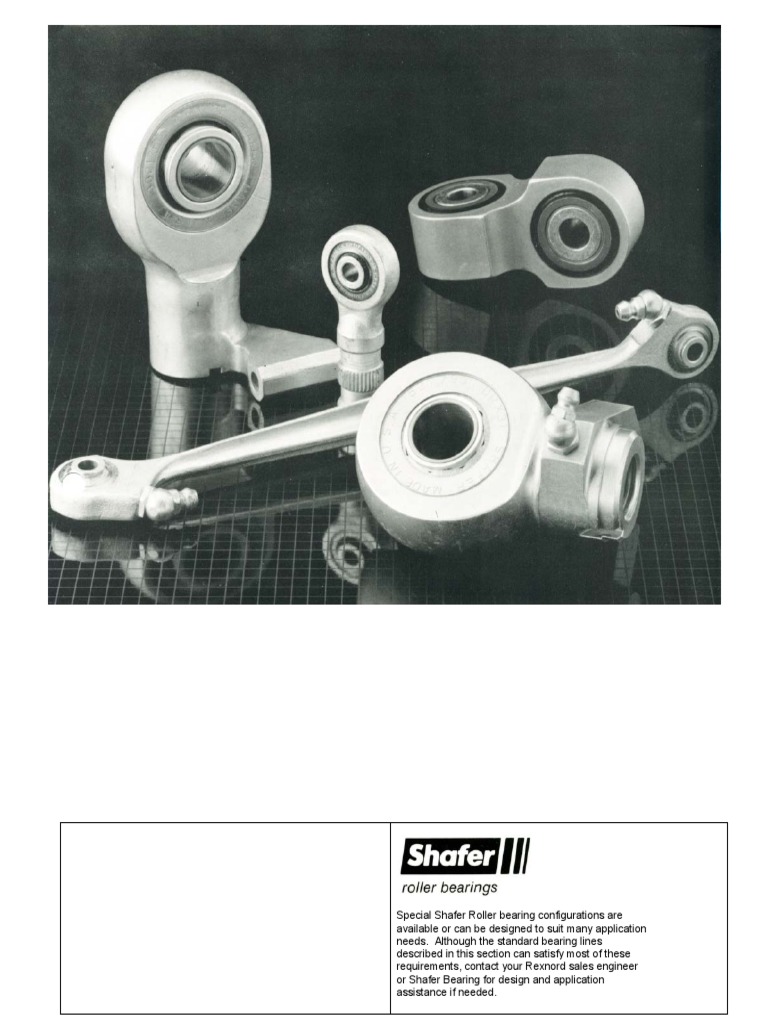 Shafer Bearing Catalog | PDF | Bearing (Mechanical) | Structural Load