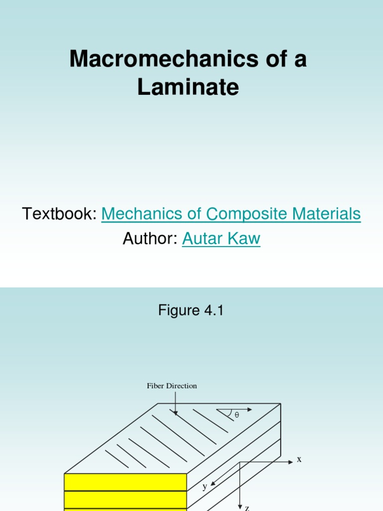 Macromechanics of A Laminate | PDF | Elasticity (Physics) | Stress ...