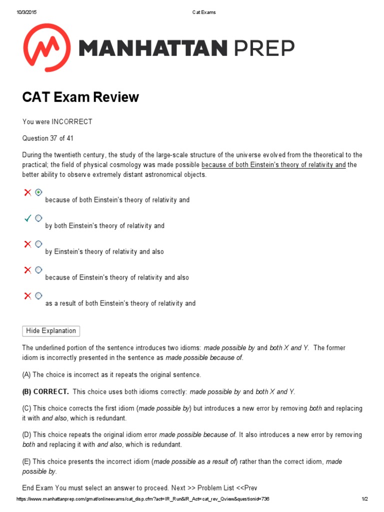 CAT Exam Review: Both and Replacing It With and Also, Which Is ...