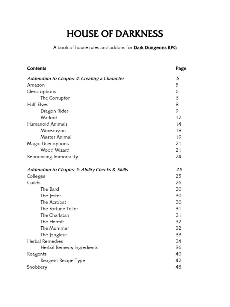 House of Darkness | PDF