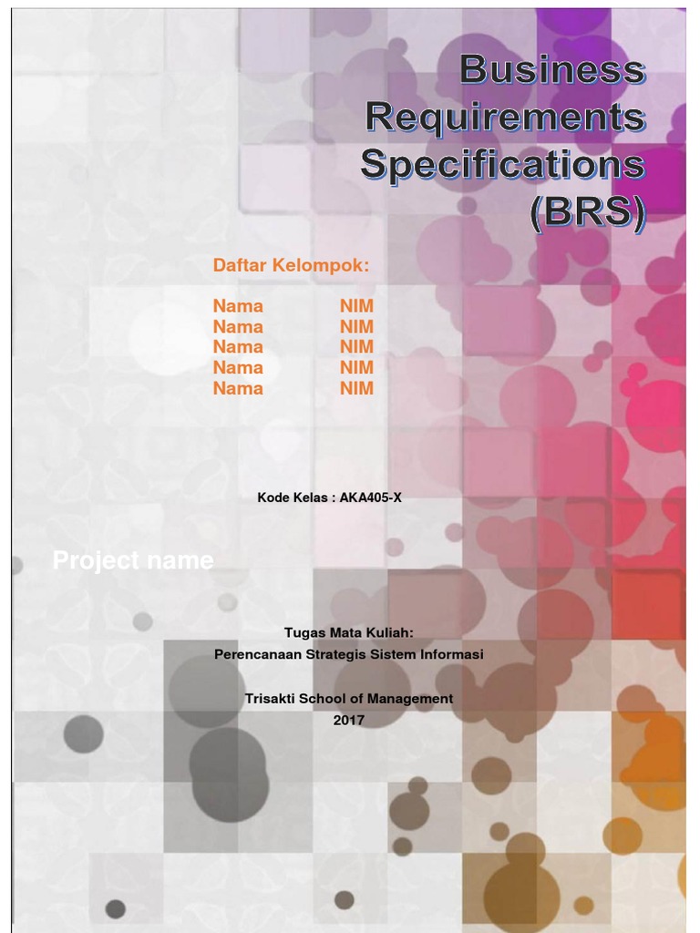 Business Requirements Specifications - Template | PDF | Business ...