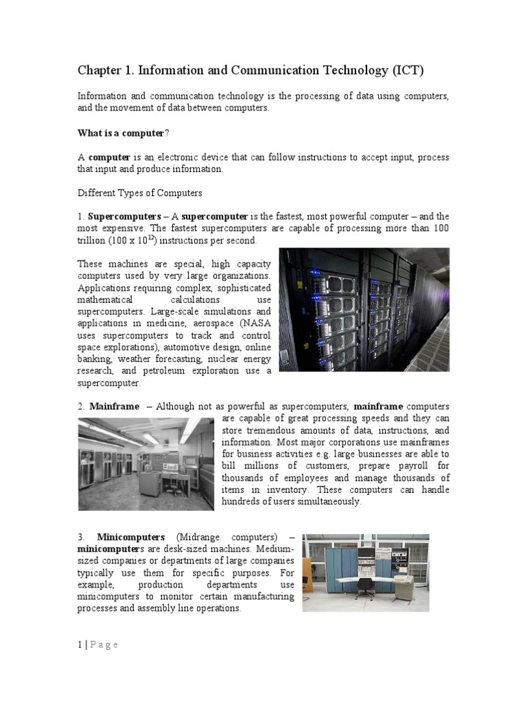 ICT Book | PDF | Random Access Memory | Personal Digital Assistant