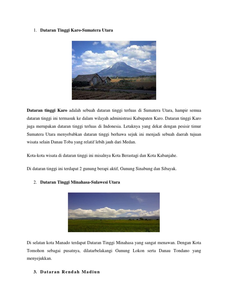 Dataran Tinggi | PDF