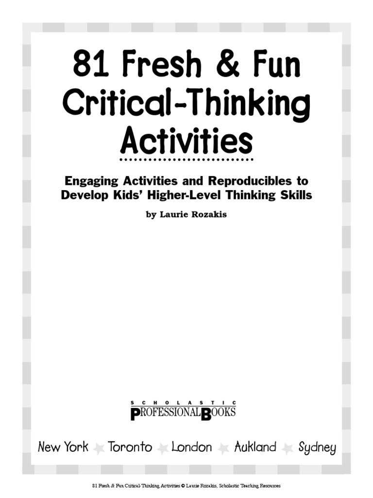 81 Fun Critical Thinking Activities | PDF | Antarctica | Arctic Ocean