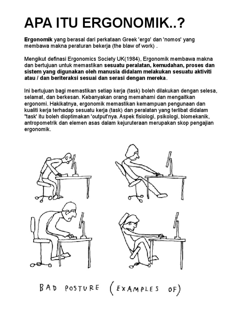 Apa Itu Ergonomik | PDF