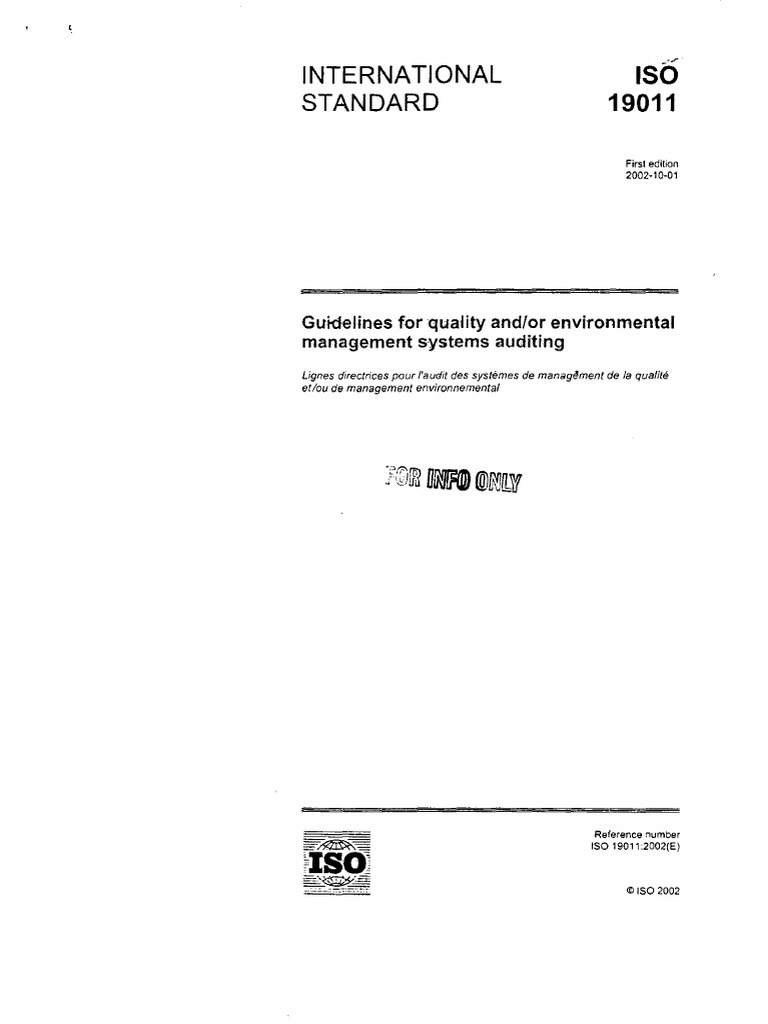 Standard ISO 19011 | PDF