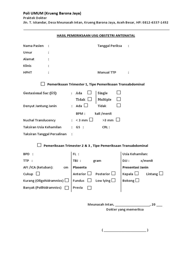 Worksheet USG ANC | PDF