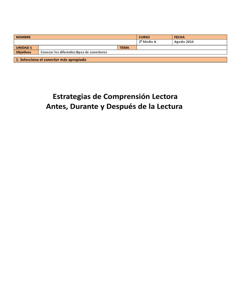 Antes, Durante y Después | PDF | Lectura (proceso) | Sherlock Holmes