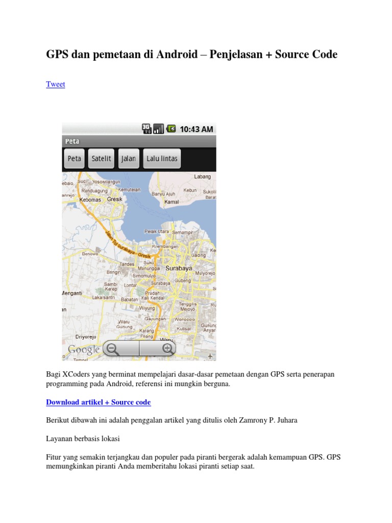 Fungsi GPS dalam Pemetaan Android | PDF | Bisnis | Komputer