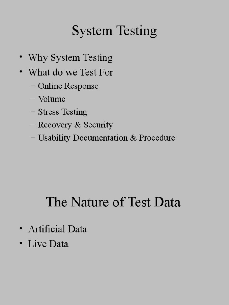 Chapter 12 System Testing | PDF | Software Testing | Software Quality