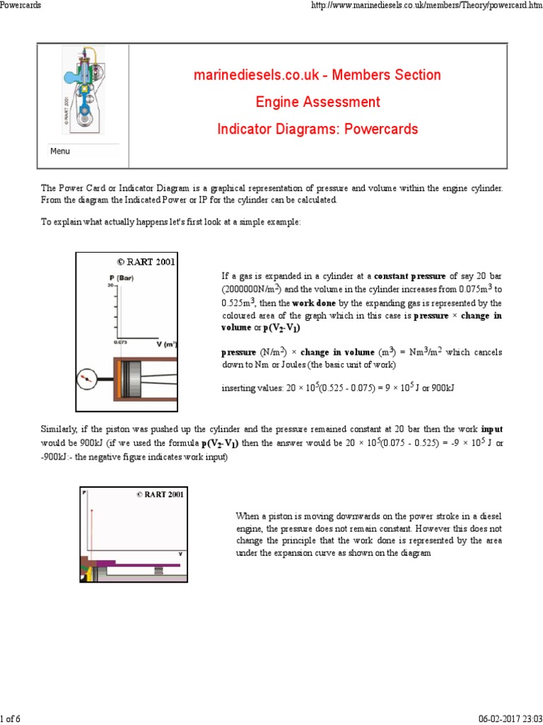 Calculate Engine Power from Indicator Diagrams | PDF | Cylinder (Engine ...