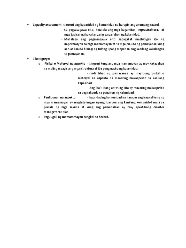 Capacity Assessment | PDF