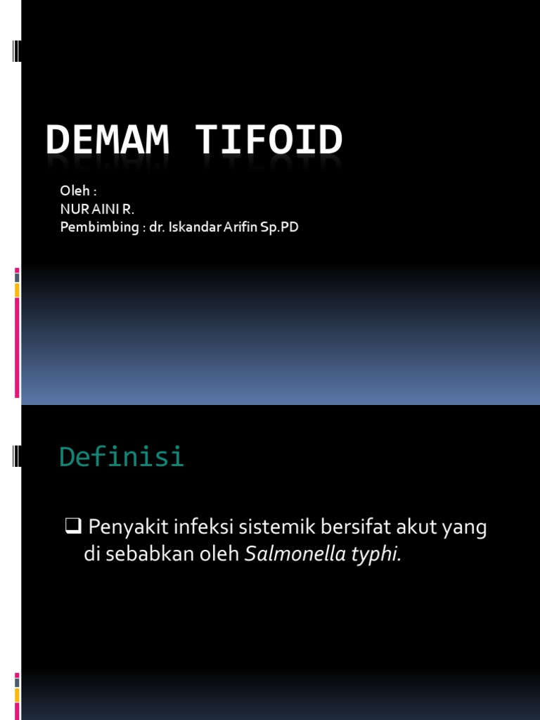 Demam Tifoid | PDF