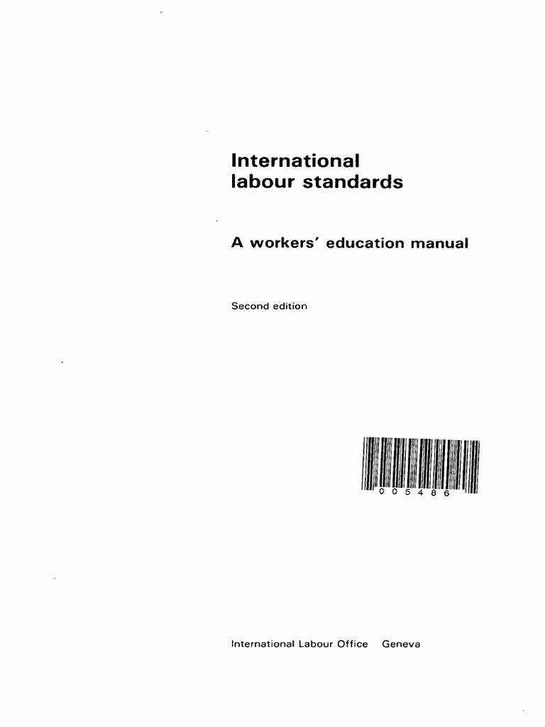 International Labour Standards: A Workers' Education Manual | PDF ...
