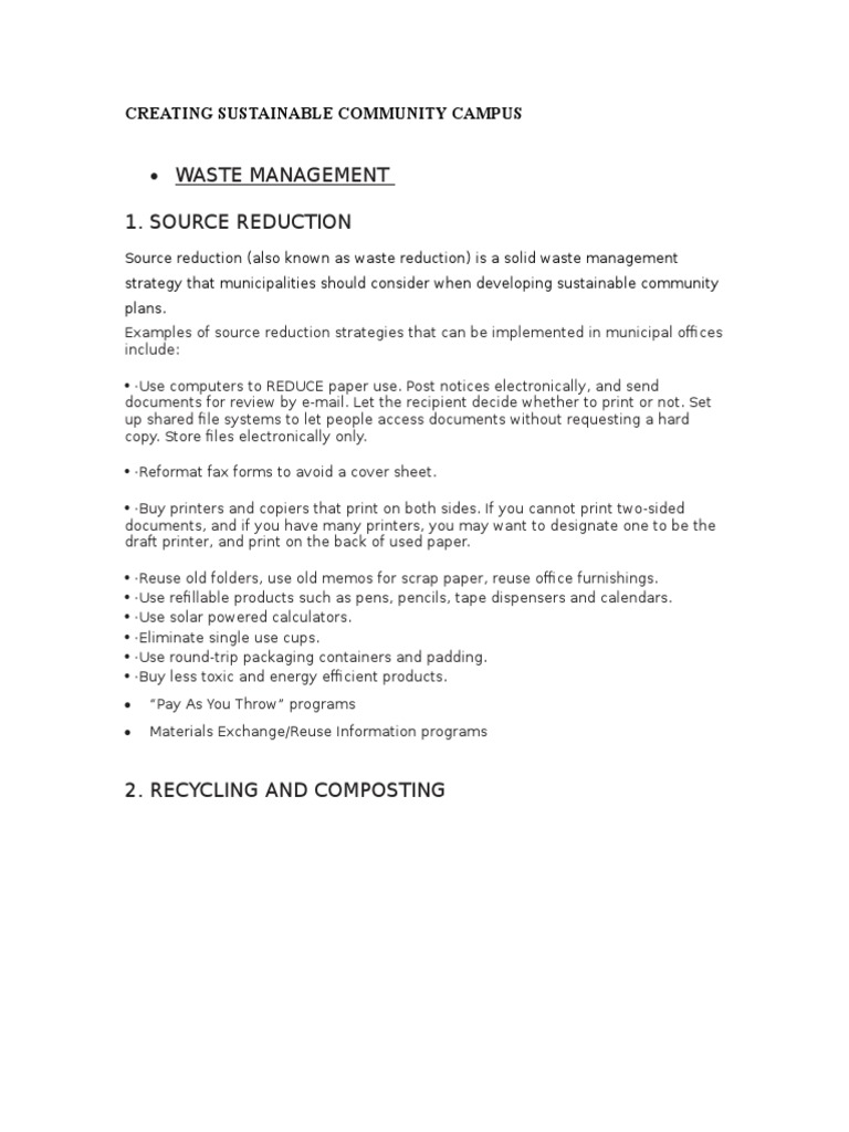Creating Sustainable Community Campus | PDF | Solar Energy | Stormwater