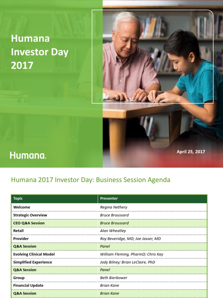 Humana Investor Day | PDF | Medicare (United States) | Preventive ...