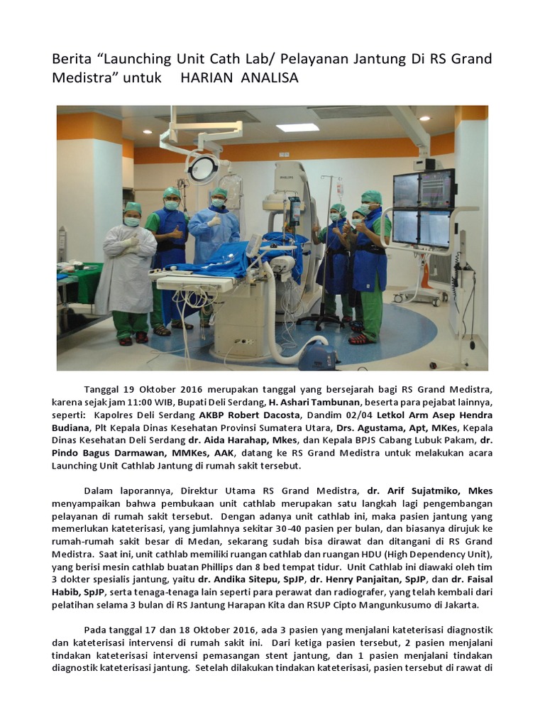 LAUNCHING CATH LAB | PDF