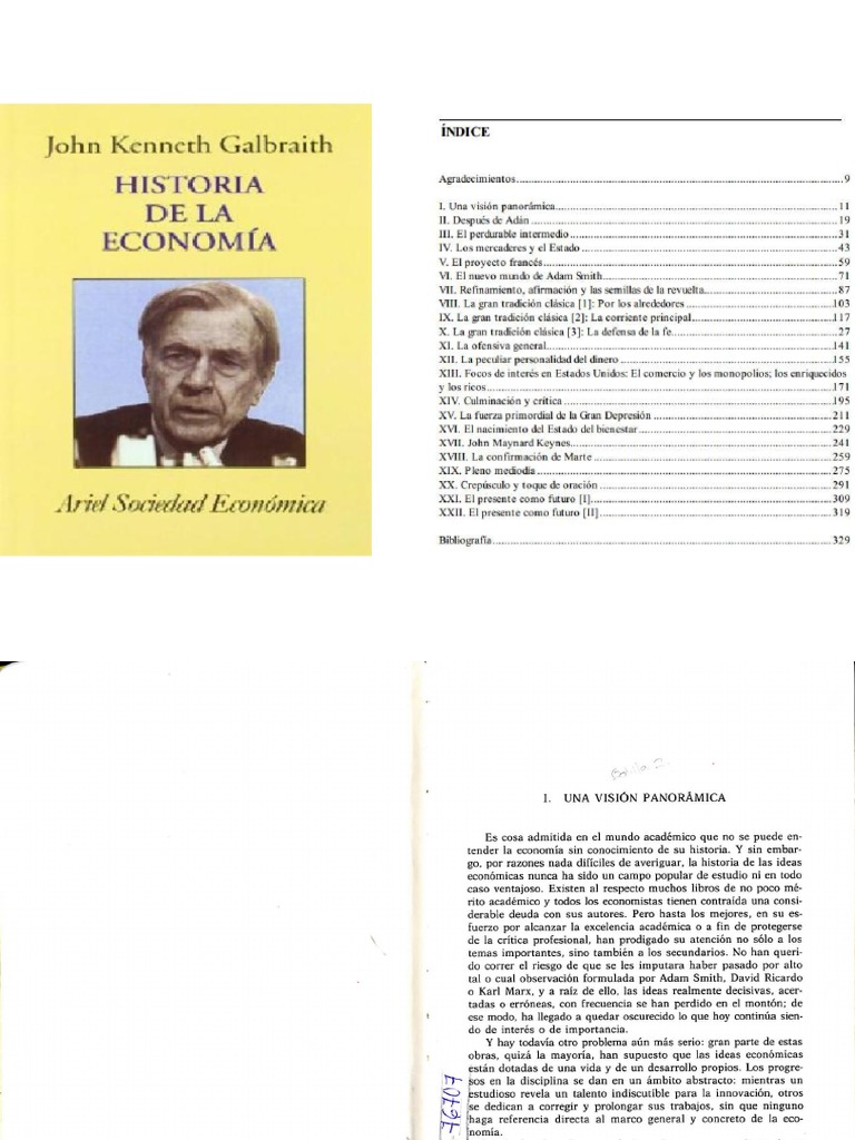 Historia de La Economía. J.K. Galbraith (Completo) | PDF | Science ...