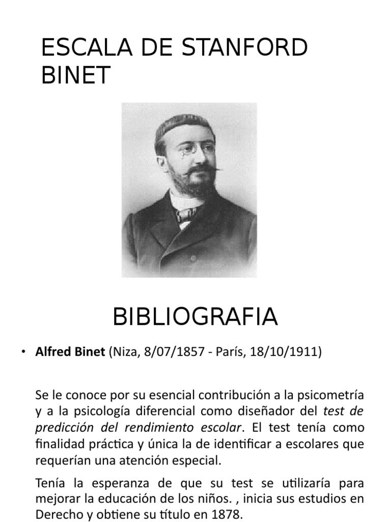 Binet | PDF | Ciencias del comportamiento | Conceptos psicologicos