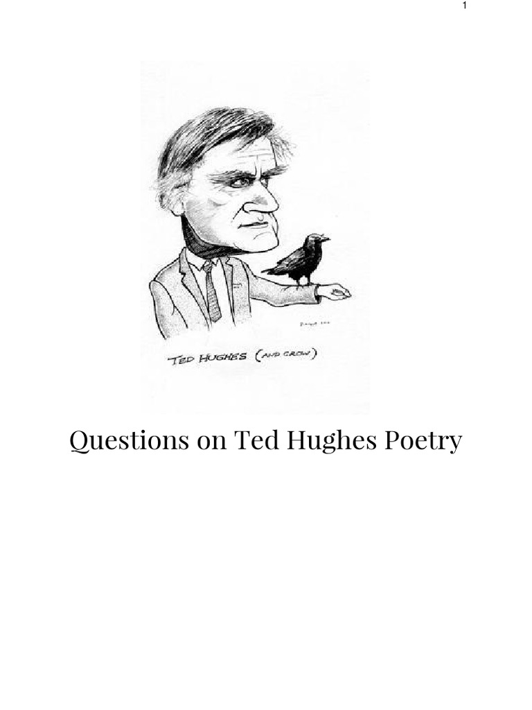 Questions On Ted Hughes Poetry | PDF | Rhyme | Poetry