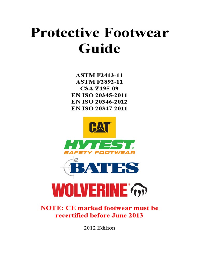 ASTM F2413-11 Protective Footwear Guide | PDF | Shoe | Personal ...
