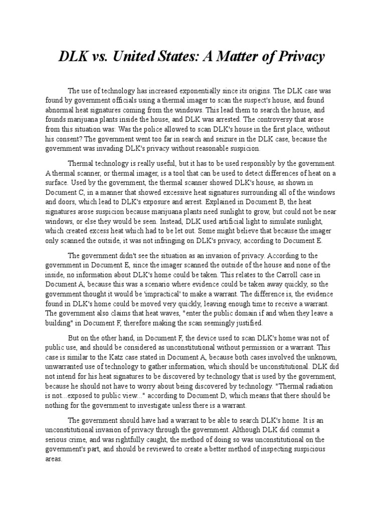 Search and Seizure DBQ Essay | PDF | Search Warrant | Image Scanner