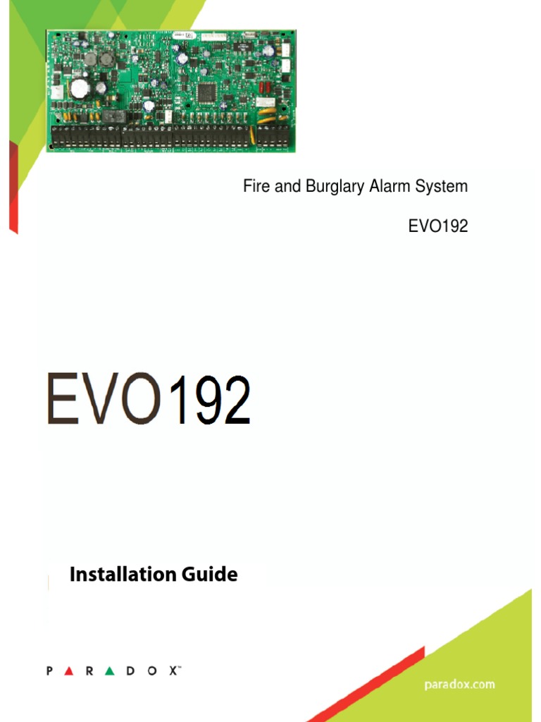 Evo192 Ei04 | PDF | Security Alarm | Switch
