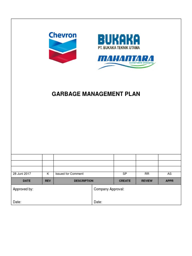 Garbage Management Plan - SP | PDF