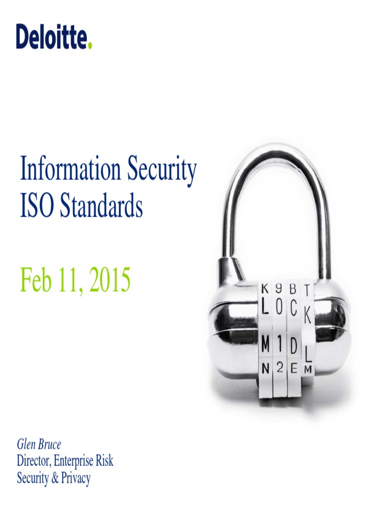 TCLG Information Security ISO Standards Feb 2015 PDF | PDF ...