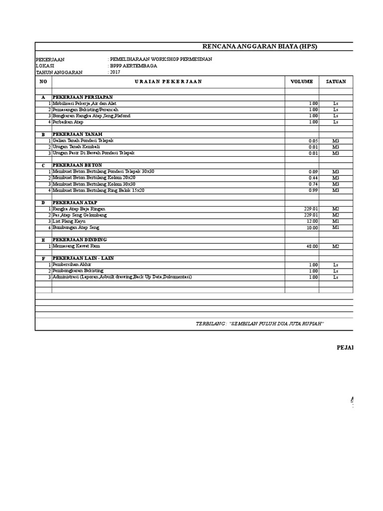 Rab Bengkel Terbaru | PDF