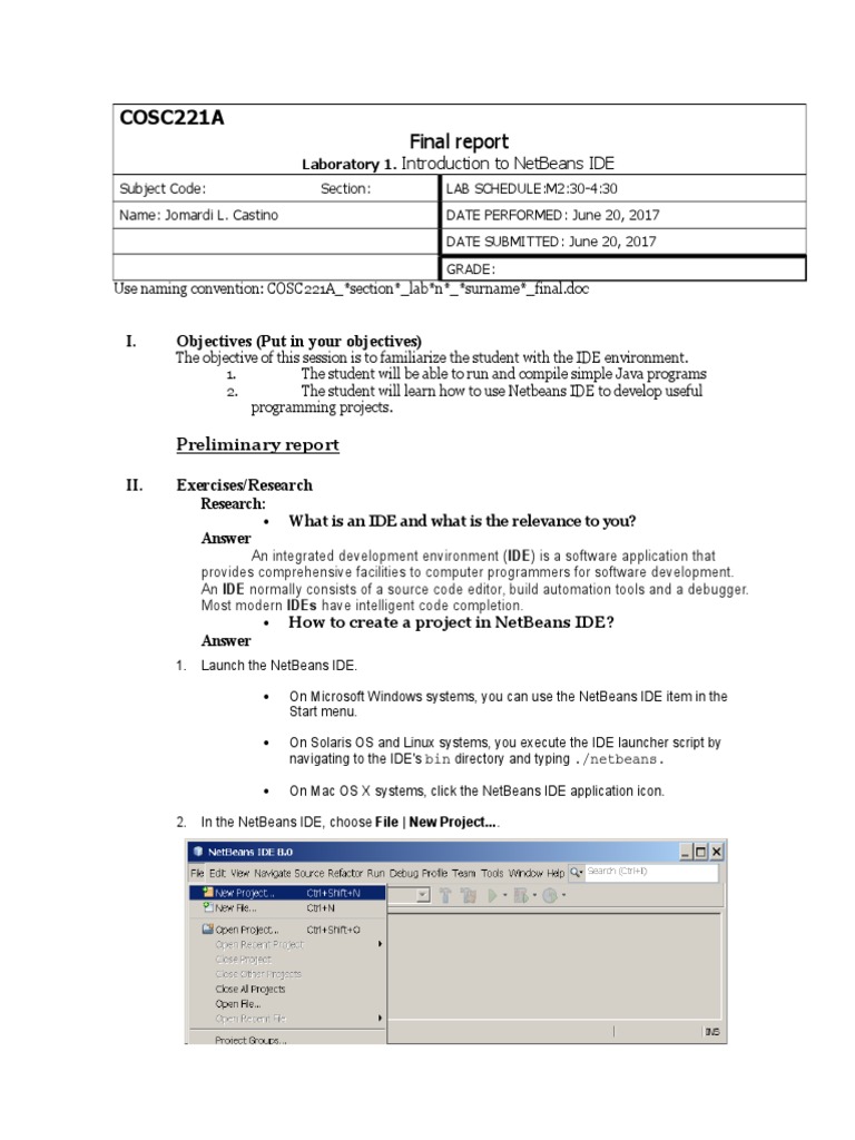 Final Report | PDF | Integrated Development Environment | C ...