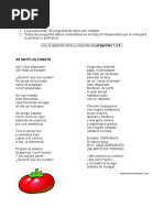 Poema Se Mató Un Tomate | PDF