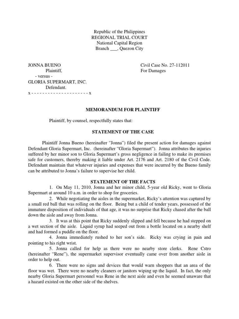 Sample Legal Memorandum PDF | PDF