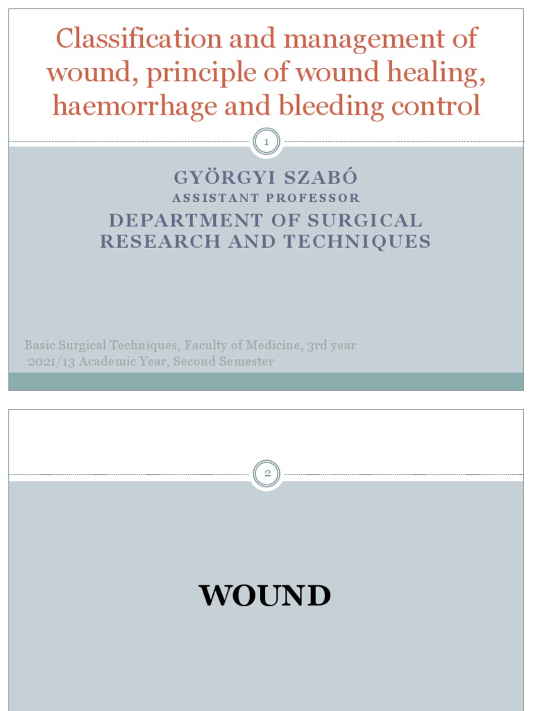 WOUND | PDF | Wound | Healing