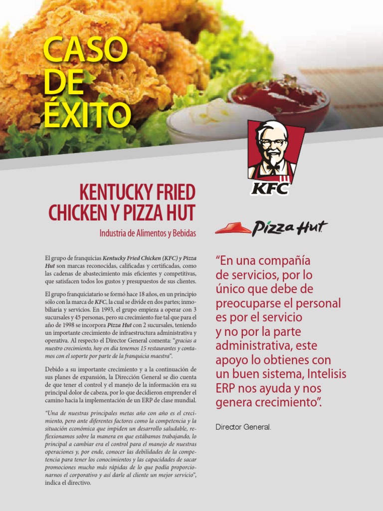 KFC y Pizza Hut: Éxito con ERP Intelisis | PDF | Planificación de ...