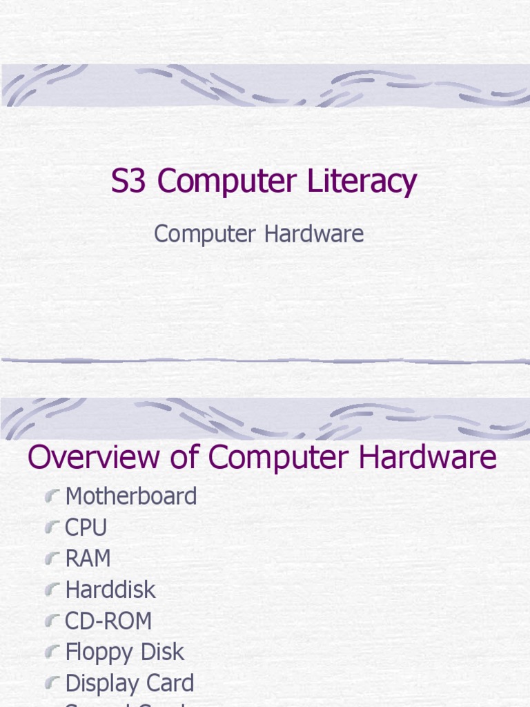 s3 Hardware | PDF | Random Access Memory | Central Processing Unit