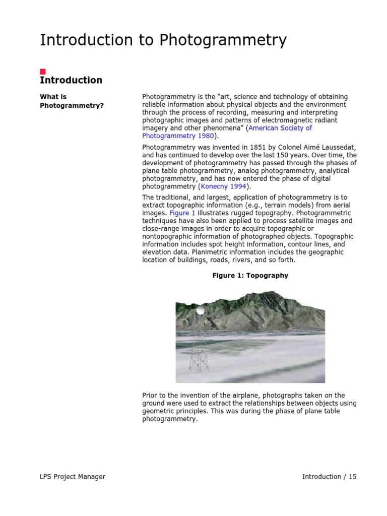 Introduction To Photogrammetry LPS | PDF | Cartesian Coordinate System ...