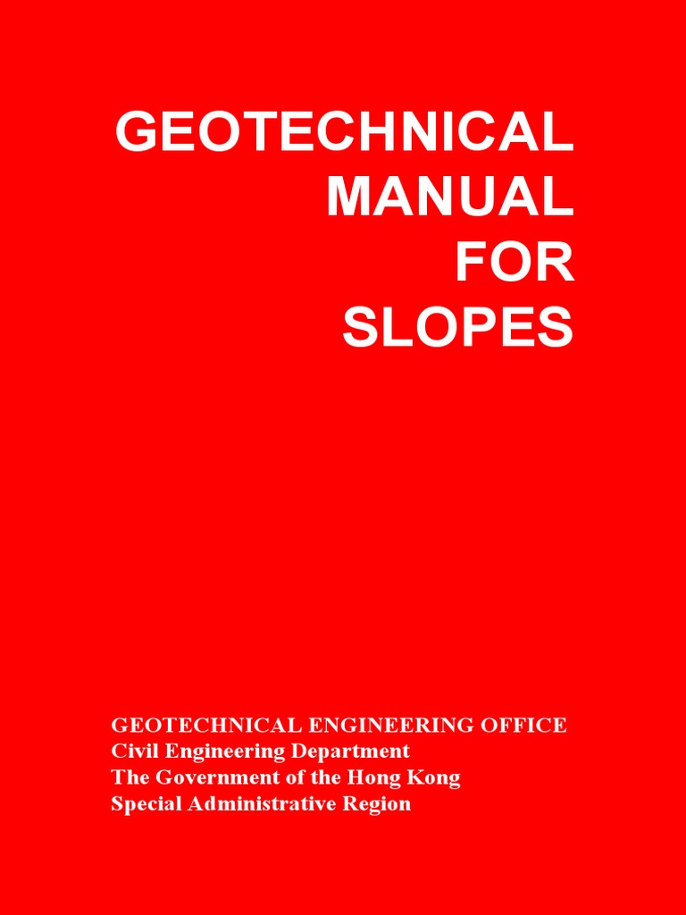 Geotechnical Manuals For Slope | PDF | Geotechnical Engineering ...